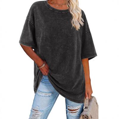 Men's Stylish Casual Round Neck T-Shirt with English Print,