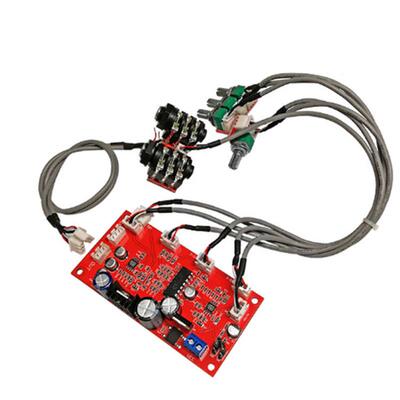 ad828放大超板ok话筒前级ne5532卡拉带 混响效果pt2399板m65831