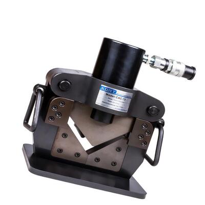 KORT液压角钢切断机CAC-75专业切铁塔桥梁角钢切割75x75x8mm