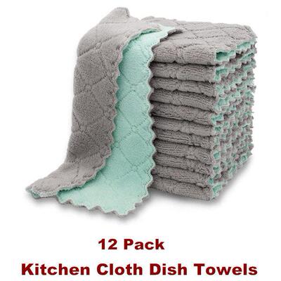 Kitchen Cloth Dish Towels Dishcloths Dishtowels Cleaning Rag