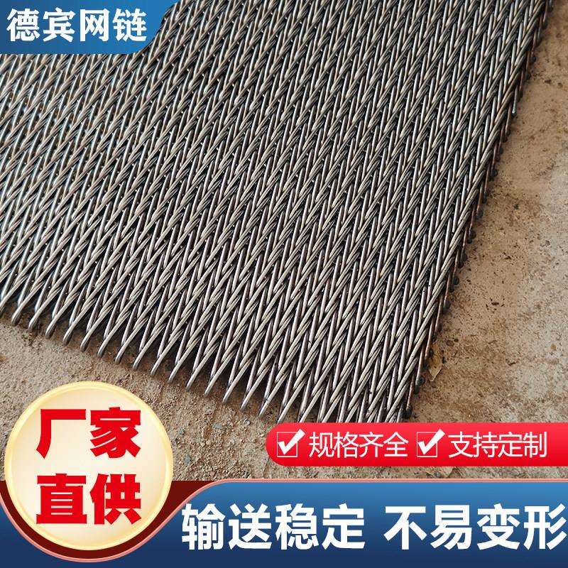不锈钢网带耐高温隧道炉烘干线加密输送带传送带304金属螺旋网链