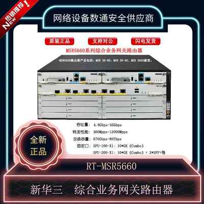 华三 RT-MSR5660/RT-MPU-100-X1/DC-PSR300-12D2/RT-SPU-100-X1