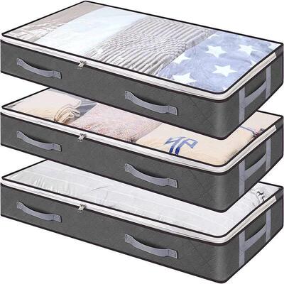 Under bed Storage Bag For Portable Foldable Quilt Bags Wardr