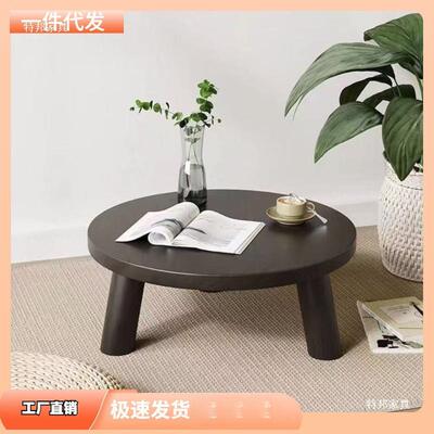 小窗桌子小茶几HPR实矮木炕桌日式简约榻榻米茶桌阳台飘卧室飘窗