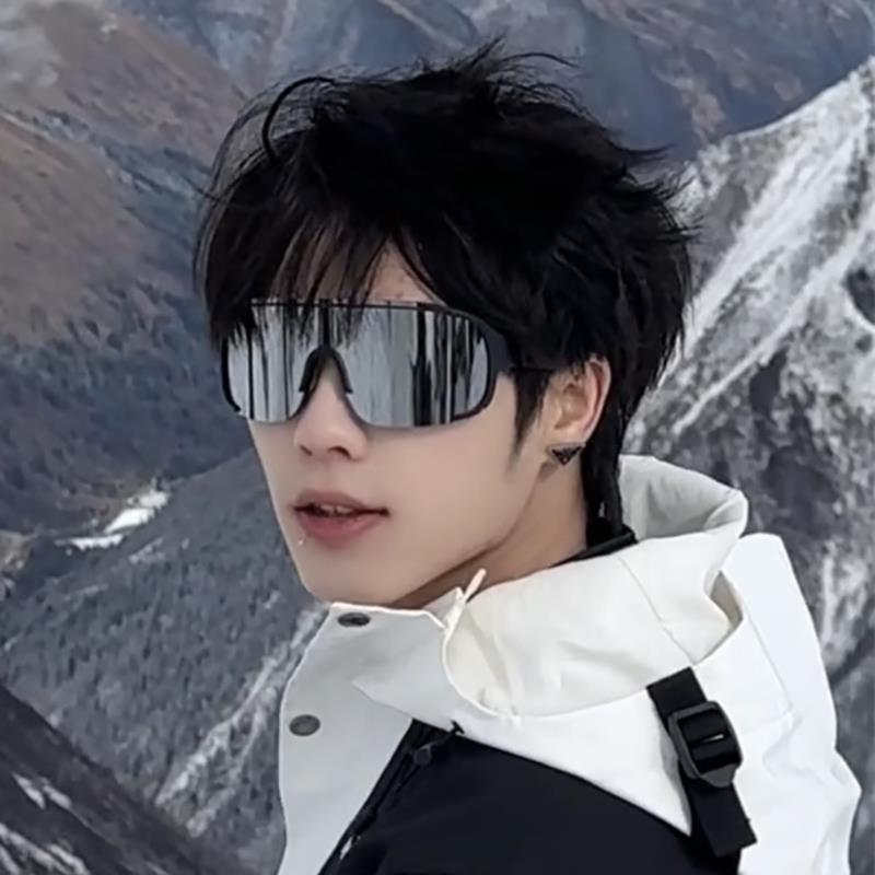 冬季大框户外运动眼镜男滑雪登山防风遮阳太阳眼镜骑行护目太阳眼