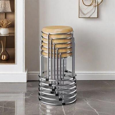 ICL加凳粗加凳钢厚凳子家用餐桌圆实木特粗筋凳商用餐饮店快餐店