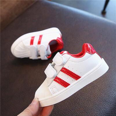 Boys Leather Shoes Kids Sneakers Shoes Baby Girl Toddler Bra