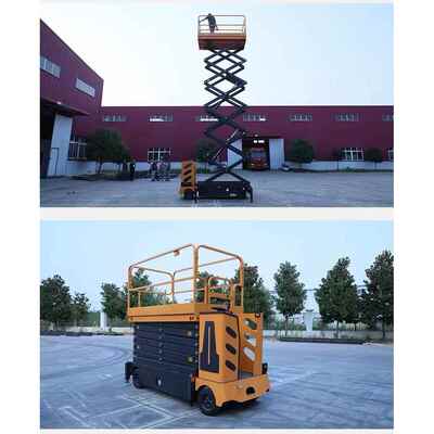 广东7米液压高空作业车11米方向盘全自行剪叉式升降平台20米全