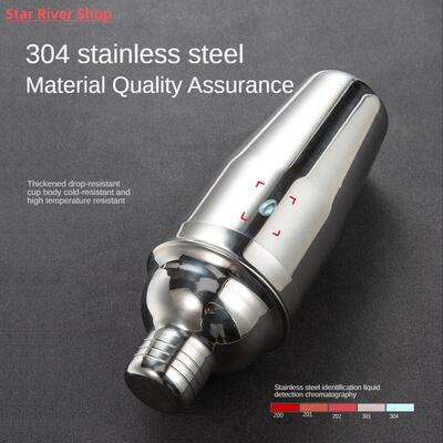 Stainless Steel Cocktail Shaker Set Mixer Bartender Kit Cobb