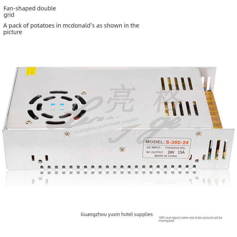 Led监控开关电源S-350W-24V 15A交流220V到12V直流稳压电源变压器