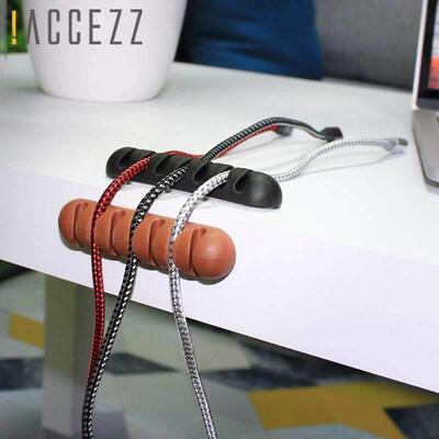 3pcs SB Cable Organizer Silicone Wire Winder Earphone Holder