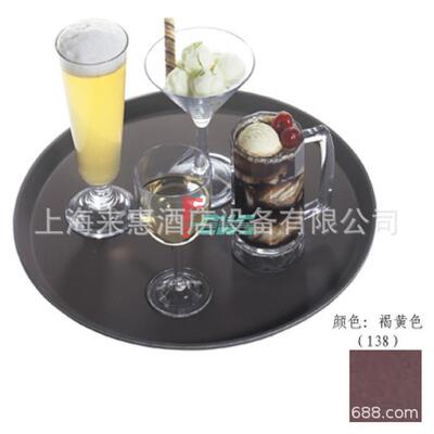 CAMBRO 1600CT-138 16＂圆形防滑托盘(褐黄色)