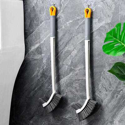 Long-handled toilet brush for hard-to-reach corners, bathroo