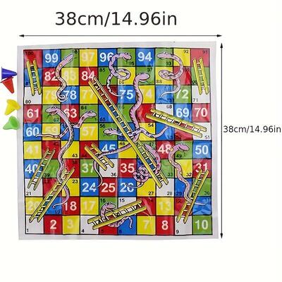 Kids Ludo Snakes and Ladders Board Games for Children Large