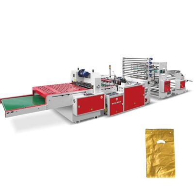 超伟超高速塑胶制袋机边封平口垃圾袋制袋全自动多线底封机械