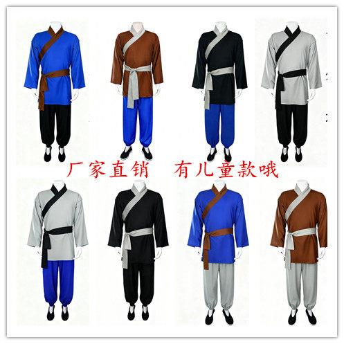 民国古装演出服店小二服装古代平民百姓汉服灯笼裤套装农夫衣服男