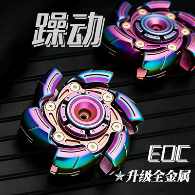 全金属躁动指尖陀螺裂变铠甲手指陀螺仪开合暴躁旋转魔幻变形减压