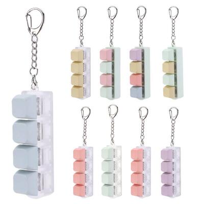 Button Keycap Fidget Keychain 4 Keys Keyboard Decompression