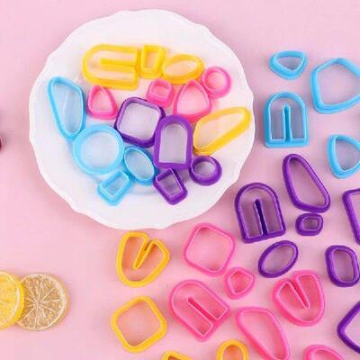 18PCS/set Different Shapes Polymer Clay Cutters Earring