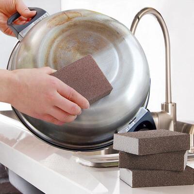 Kitchen Diamond Sand Sponge Magic Scrubber for Pots, Dishes,