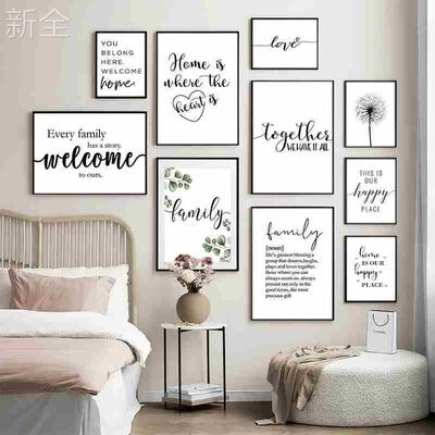 Quote Wall Poster Canvas Painting Minimalist Picture Decor