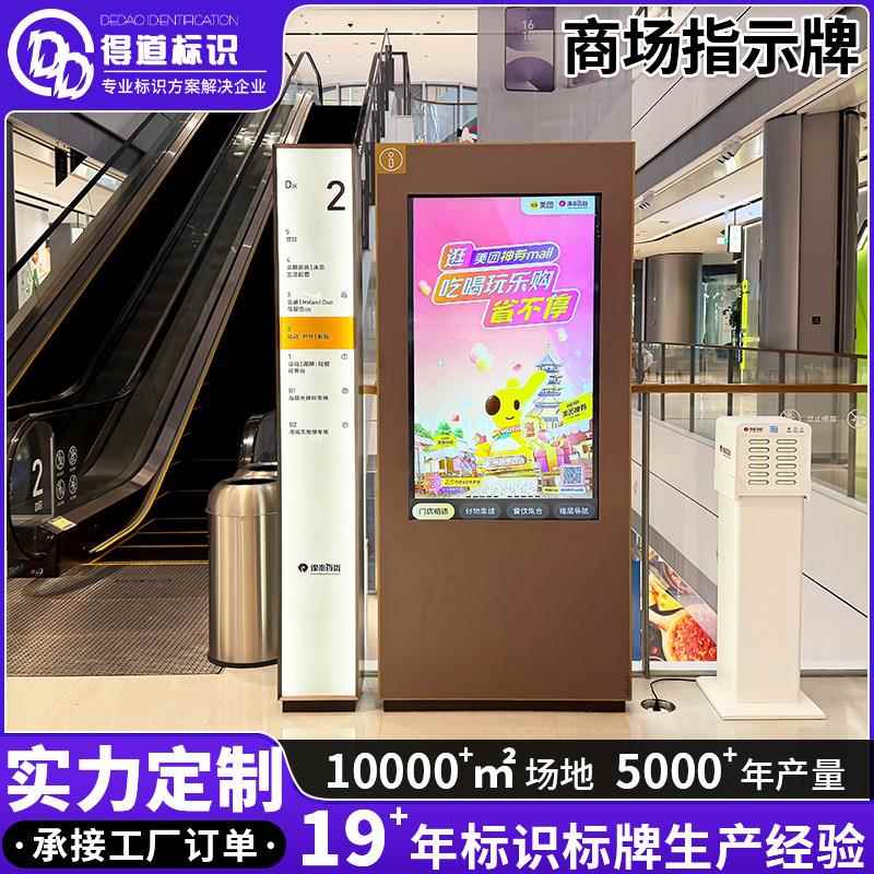 不锈钢商场指示牌立式导向牌商场楼层指引牌停车场指向牌