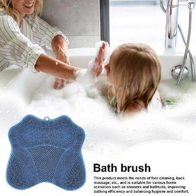 Feet Scrubber Shower Silicone Foot Scrub Mat With Non-slip