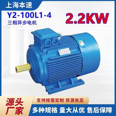 Y2系列三相异步电动机Y2-100L1-42.2W4极380V交流电动机马达