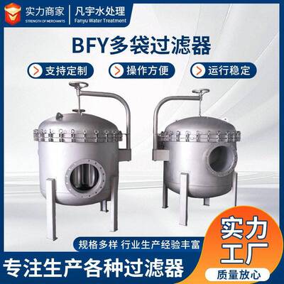 BFY多袋过滤器袋式芯式多级精密过滤设备杂质含量多液体定制