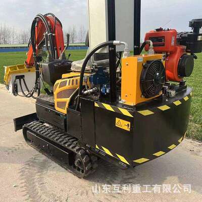 机载式凿毛机隧道矮边墙凿毛设备桥梁地铁混凝土履带凿毛器拉毛机