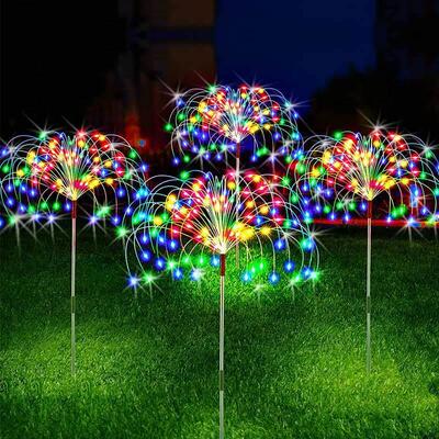 Solar LED Firework Fairy Lights Outdoor Garden Decoration