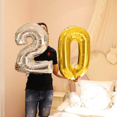 Birthday number balloon party decoration room letter set