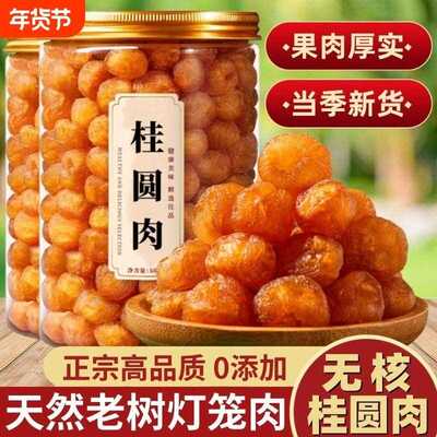 新疆包邮桂圆肉500g瓶装高州龙眼肉桂圆乾无核新货旗舰肉乾罐装