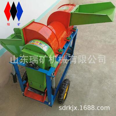 新型大豆高脱粒机RIJ玉米带粱扒皮打小可型家用谷机220v电动脱粒