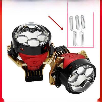 双光透镜led激光远近一体海拉五大灯汽车电动摩托车改装