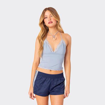 Women'S Side Stripe Elastic Waist Casual Summer Shorts