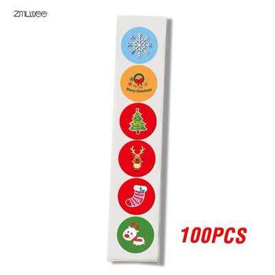 Stickers Merry Christmas Stickers Seal Labels Theme Seal圣诞
