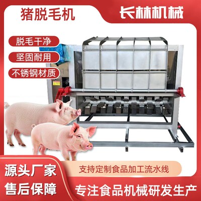 商用不锈钢屠宰场杀猪用刨毛机全自动猪打毛机生猪液压刨毛机