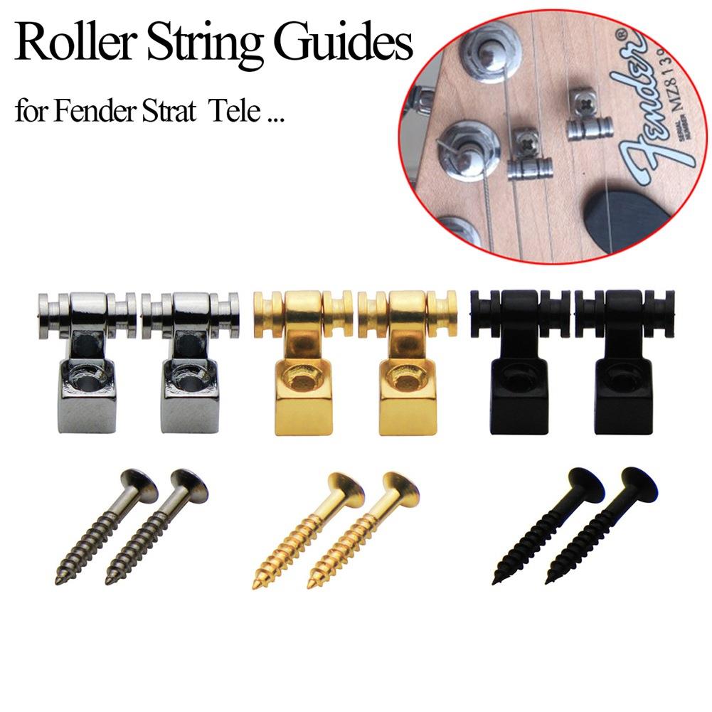 2个 电吉他琴弦滚珠 压弦扣固定器for Fenders Strat Tele ST TL