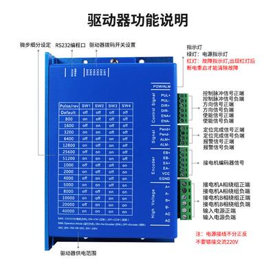 新力川LCDA86XA两相86闭环步进电机套装矢量控制雕刻机设备电机