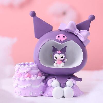 日式卡通公仔洛蒂兔星星灯树脂摆件创意少女心小夜灯装饰工艺品