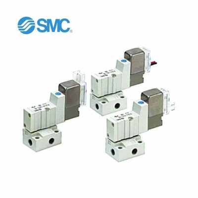 SMCSYJ300系列3通电磁阀/先导式弹性密封底板配管型单体阀SYJ314M