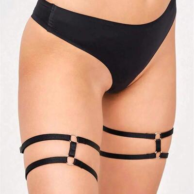Women Elastic Thigh Garter Belt Leg Strap Punk Gothic Clothi
