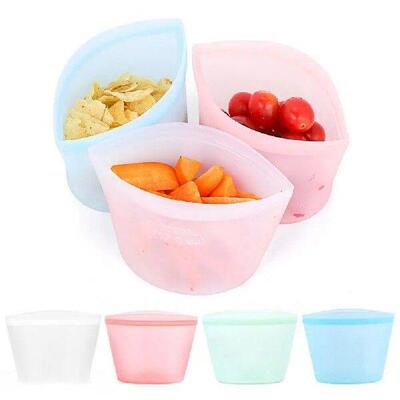 Silicone Food Storage Bag BPA Free Heat-Resistant Stand-Up