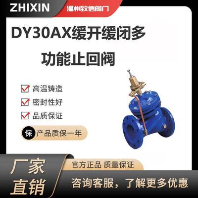 DY30AX缓开缓闭多功能止回阀球磨铸铁铸钢碳钢10C/16C/25C/40C
