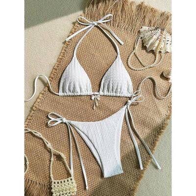 V 73135 Sexy Backs Solid Color Bikini 性感纯色比基尼