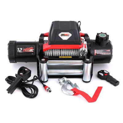 新款12000磅电动双速绞盘 钢丝绳汽车绞盘 车载绞盘 winch