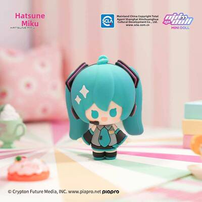 限购5/预售迷你偶像Vocaloid初音未来未来指尖娃娃吊坠钥匙炼