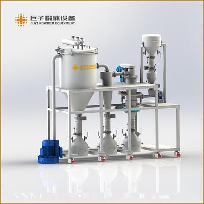 厂家直销粉体流化床式气流粉碎分级机机_1~74微米气流磨超微细粉
