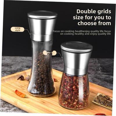 black pepper grinder, pepper, grind powder, salt, seasoning